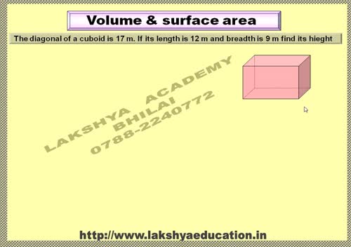 Vedic Maths Volume & Surface Area Cuboid Surface Area and Volume Video ...